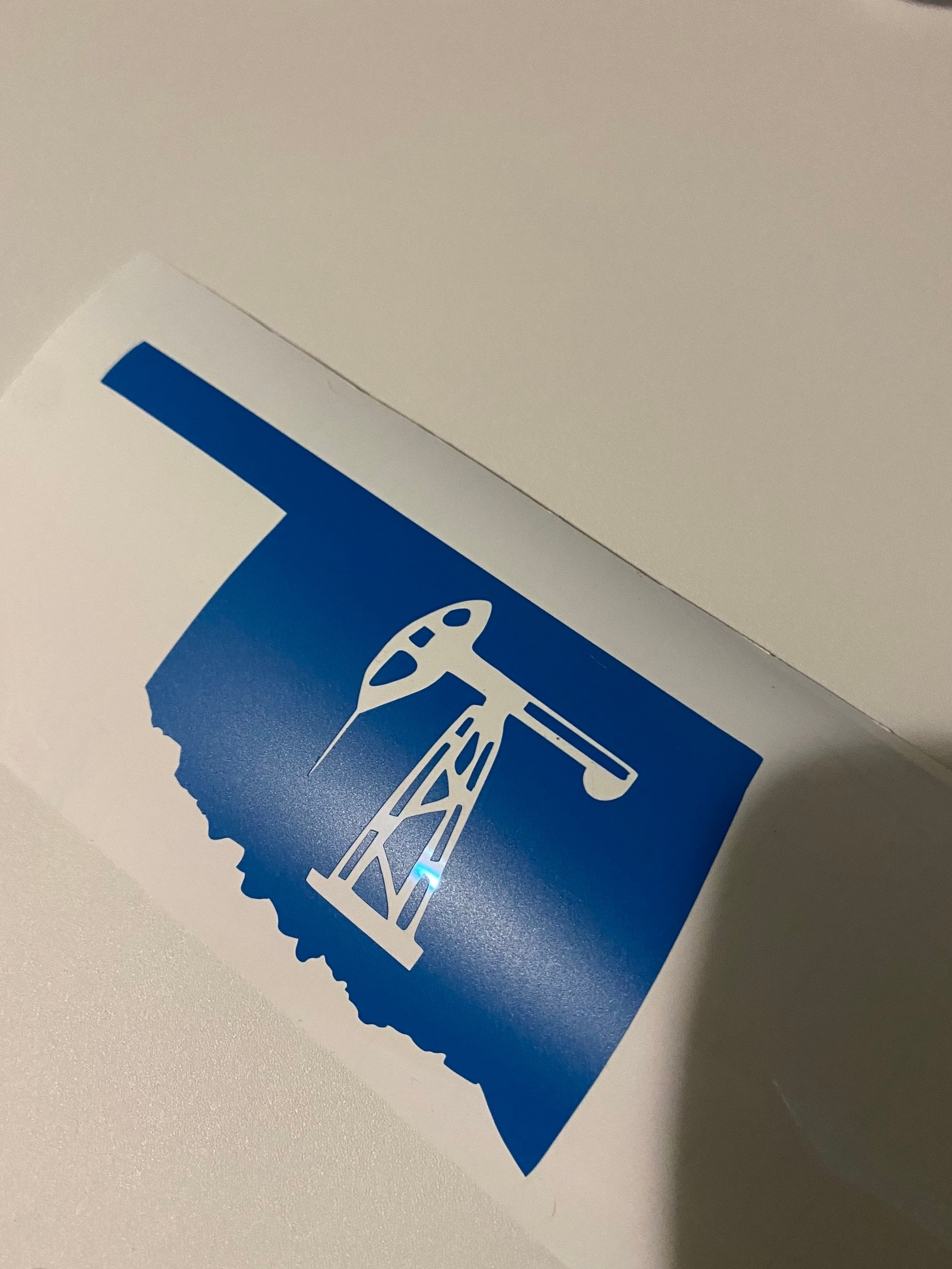Oklahoma Oil Rig Decal - Etsy