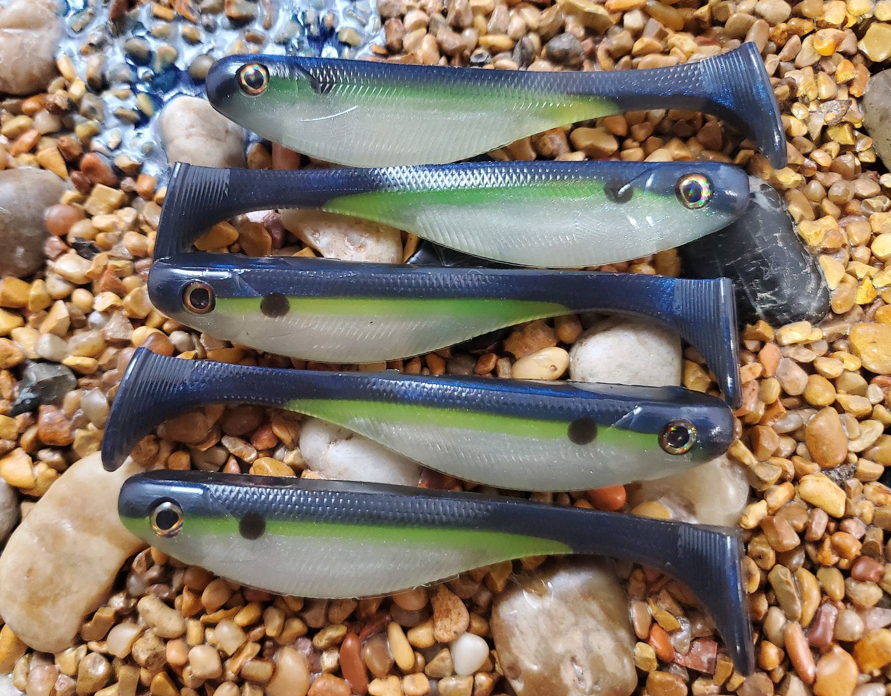 4 Shad Paddle Tail Swim Bait multi Color - Etsy