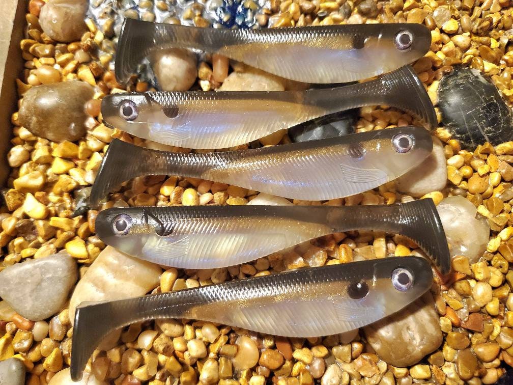 4 Shad Paddle Tail Swim Bait multi Color - Etsy