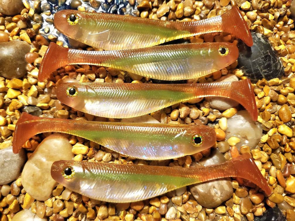 4" Paddle Tail Swim Bait (multi Color) - Etsy