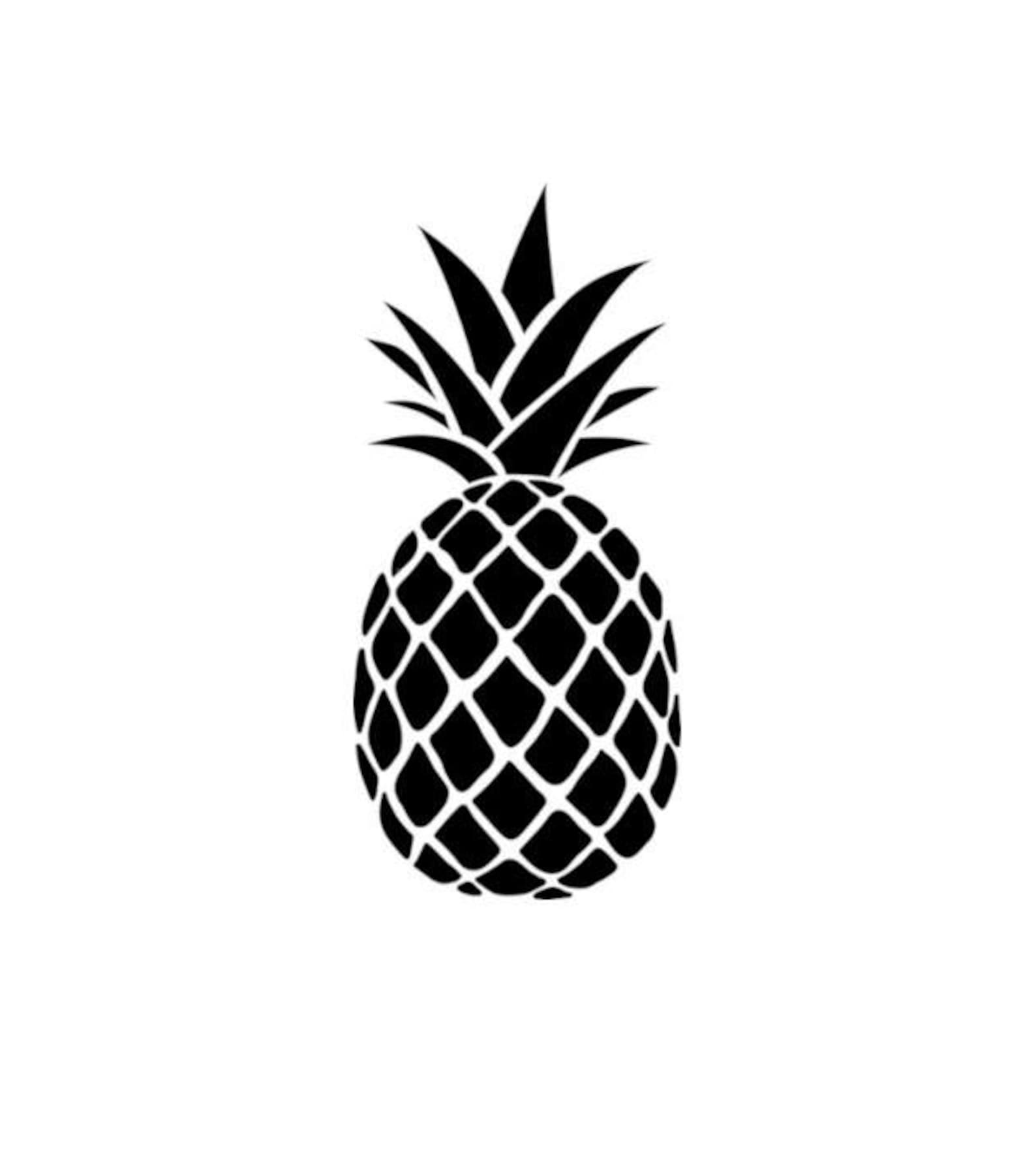 Pineapple Decal | Vinyl Car Decal | Window Decal | Laptop Decal | Vinyl ...