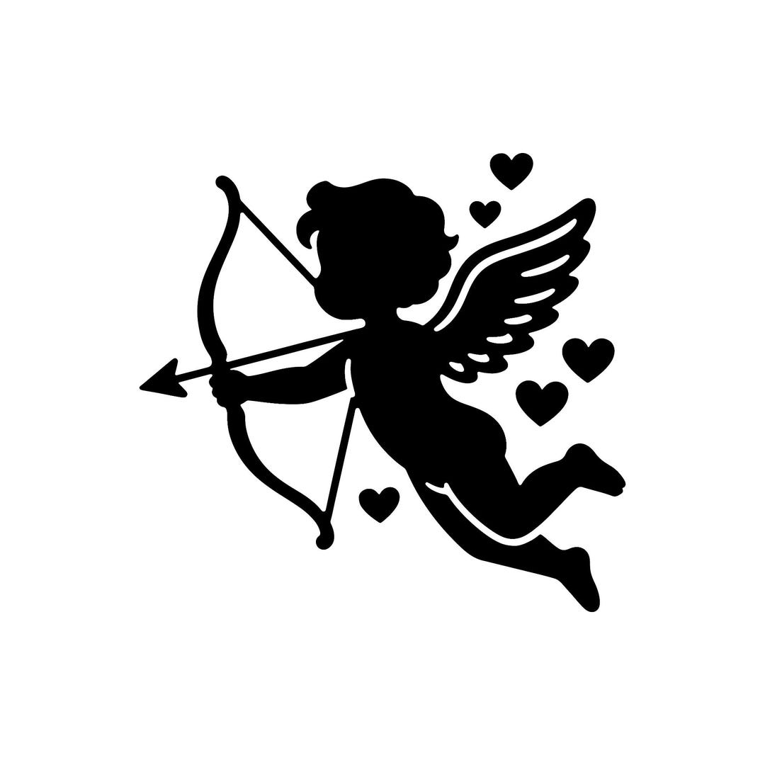 Cupid With Arrow Decal | Vinyl Car Decal | Window Decal | Laptop Decal ...