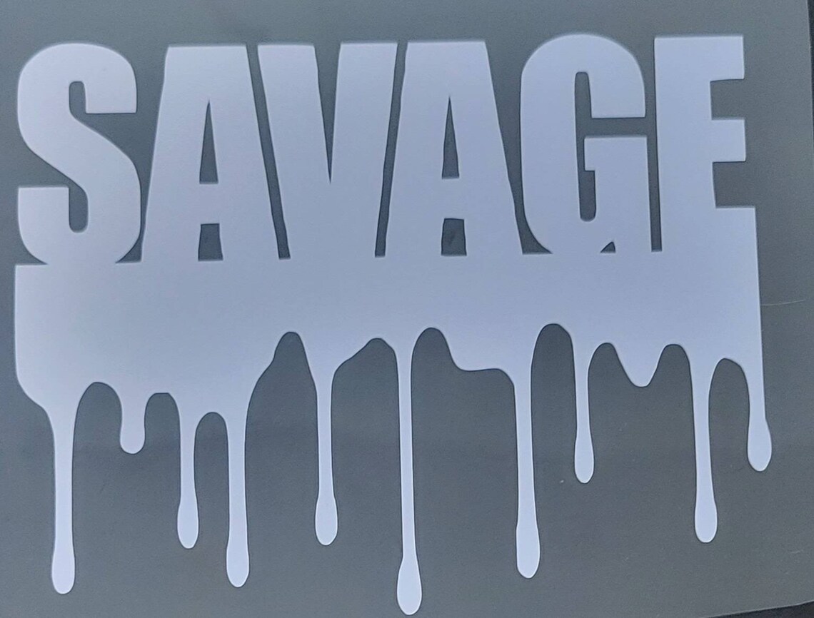 Savage Decal Vinyl Car Decal Window Decal Laptop Decal - Etsy