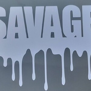 Savage Decal Vinyl Car Decal Window Decal Laptop Decal - Etsy