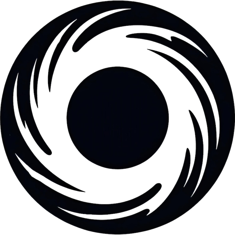 Black Hole Decal | Vinyl Car Decal | Window Decal | Laptop Decal ...