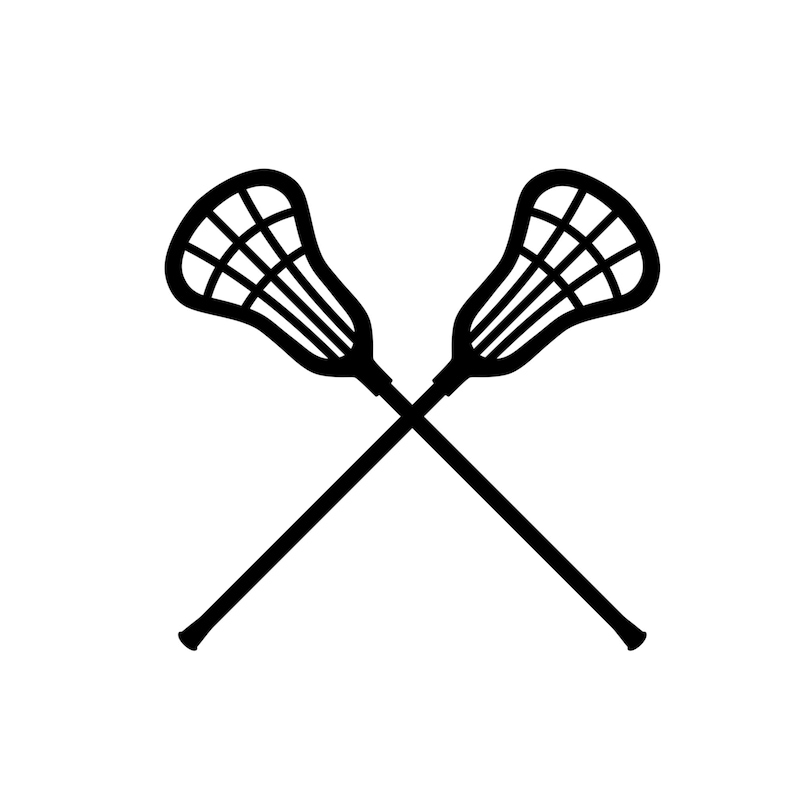 Lacrosse Sticks Crossed Decal | Vinyl Car Decal | Window Decal | Laptop ...