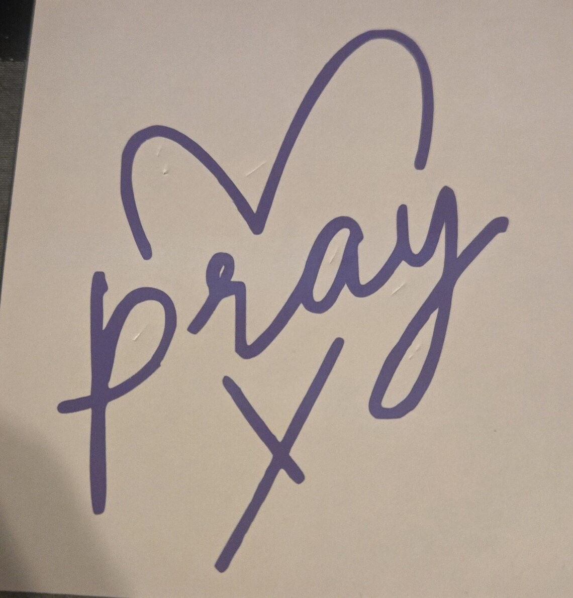 Pray Heart Decal | Vinyl Car Decal | Window Decal | Laptop Decal ...
