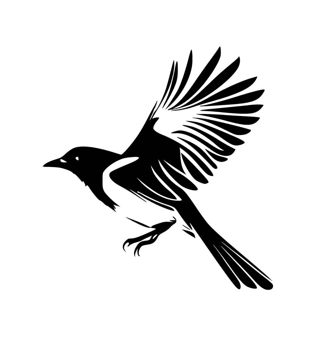 Magpie Bird Decal | Vinyl Car Decal | Window Decal | Laptop Decal ...