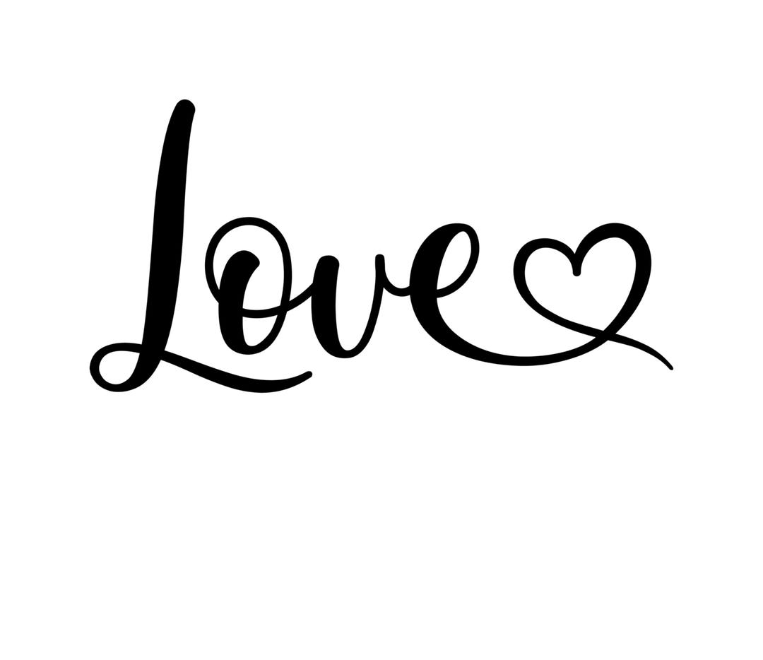 Love Decal | Vinyl Car Decal | Window Decal | Laptop Decal | Vinyl ...