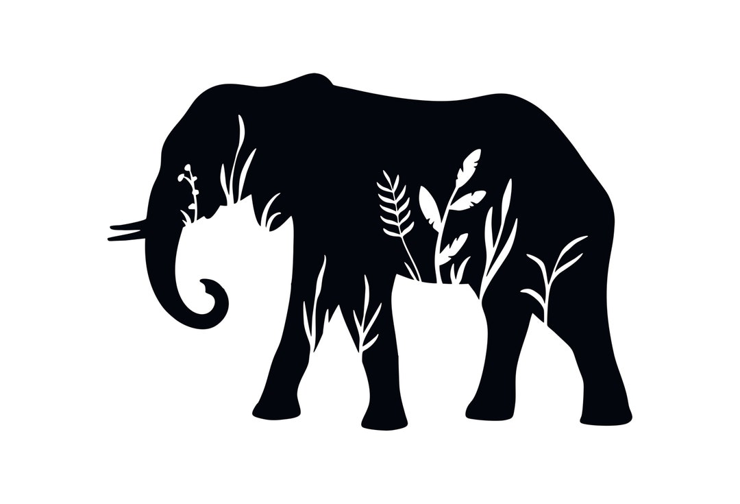 Floral Elephant Decal | Vinyl Car Decal | Window Decal | Laptop Decal ...