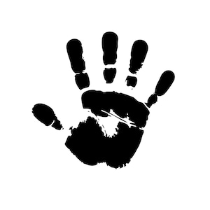 Handprint Decal | Vinyl Car Decal | Window Decal | Laptop Decal | Vinyl ...