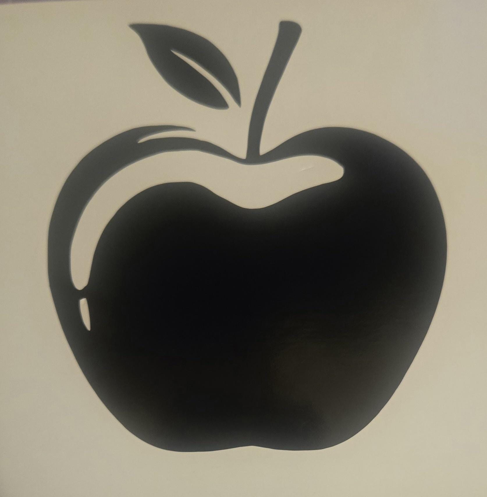 Apple Decal | Vinyl Car Decal | Window Decal | Laptop Decal | Vinyl ...
