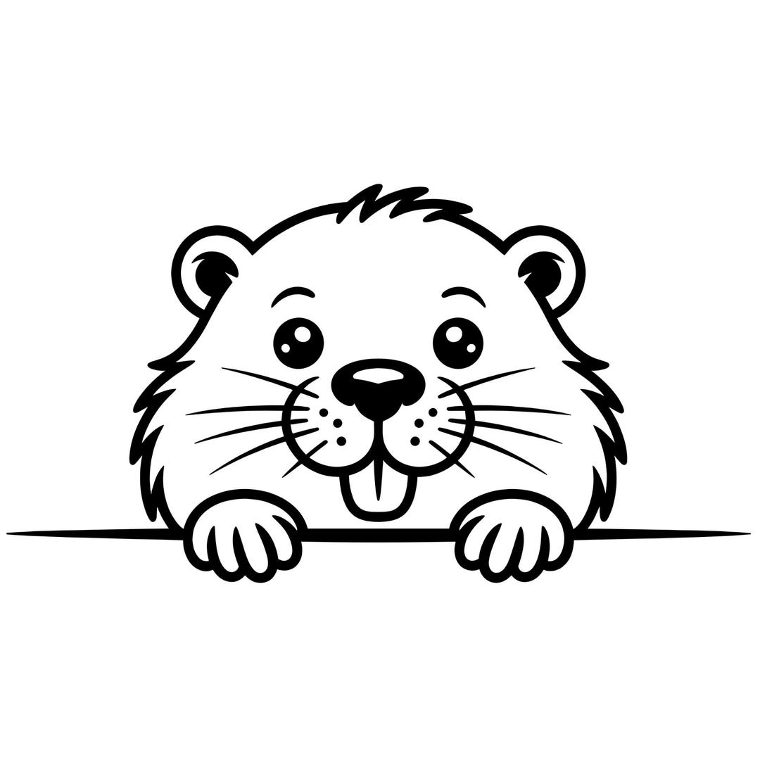 Beaver Peaking Decal | Vinyl Car Decal | Window Decal | Laptop Decal ...