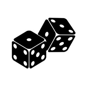 Dice Decal | Vinyl Car Decal | Window Decal | Laptop Decal | Vinyl ...