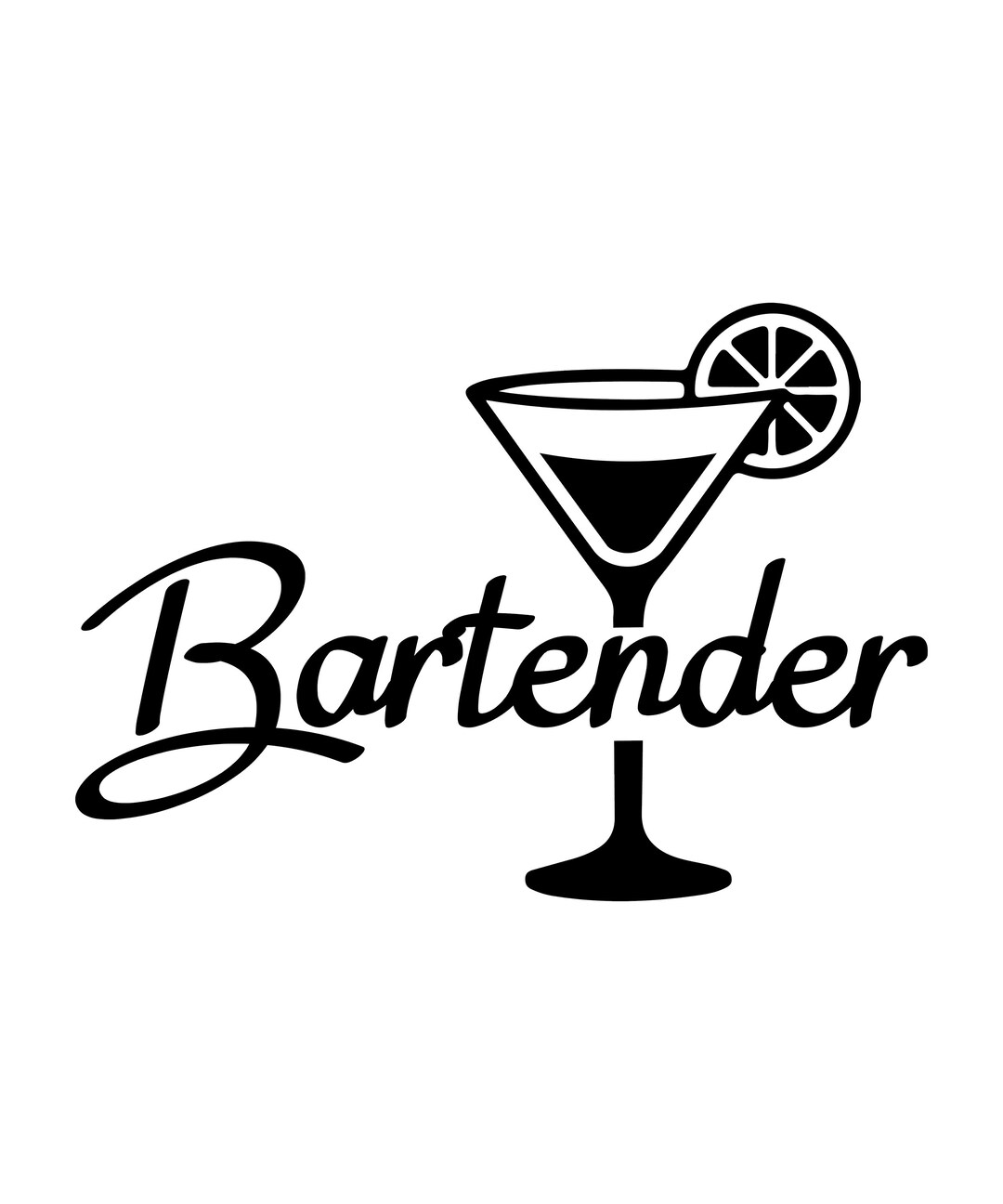 Bartender Decal | Vinyl Car Decal | Window Decal | Laptop Decal | Vinyl ...