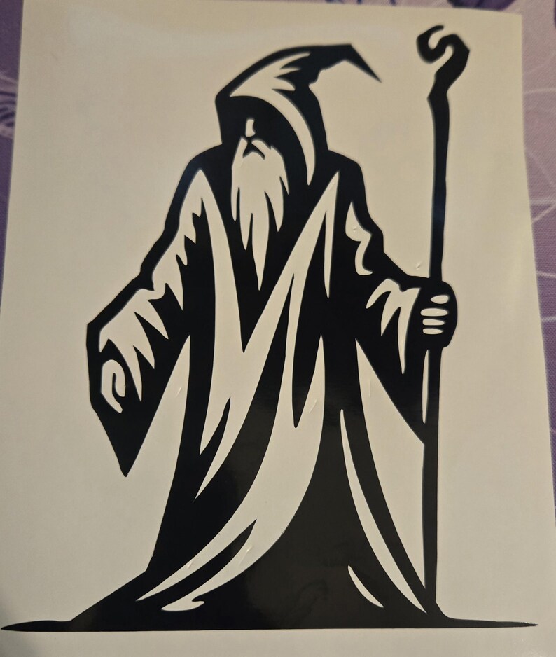 Wizard Decal | Vinyl Car Decal | Window Decal | Laptop Decal | Vinyl ...