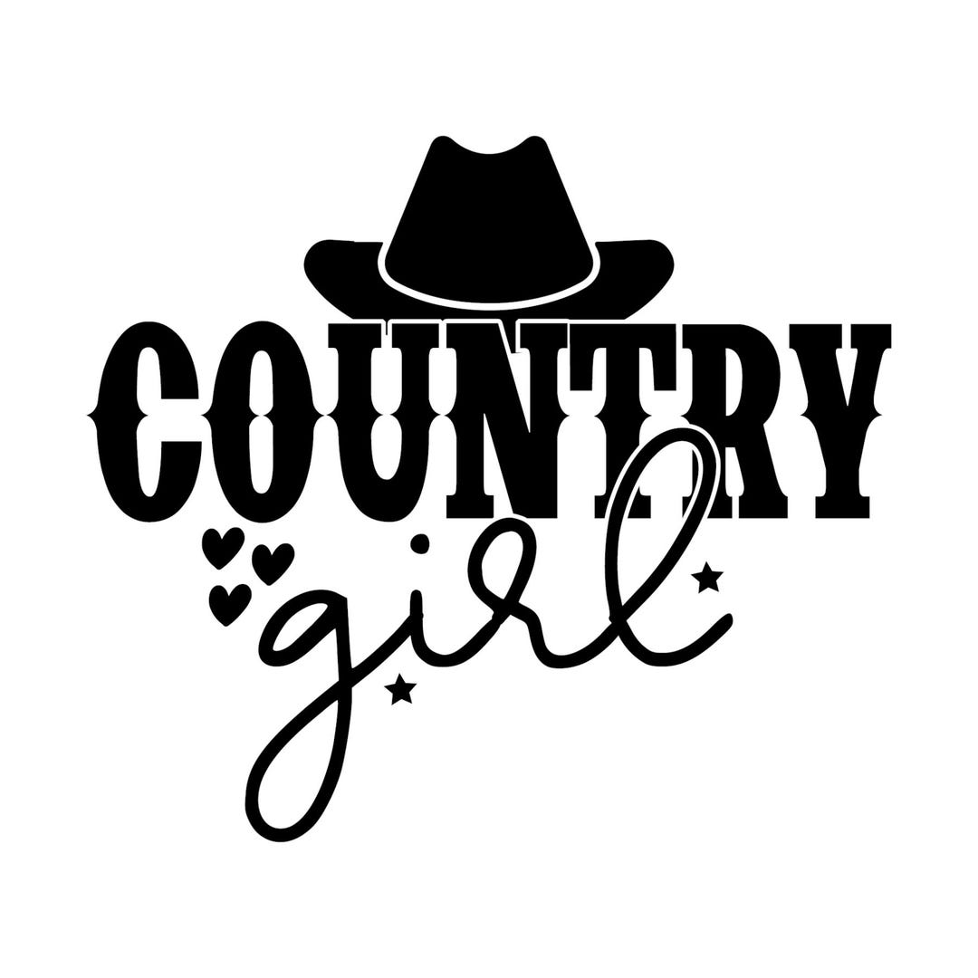 Country Girl Decal | Vinyl Car Decal | Window Decal | Laptop Decal ...