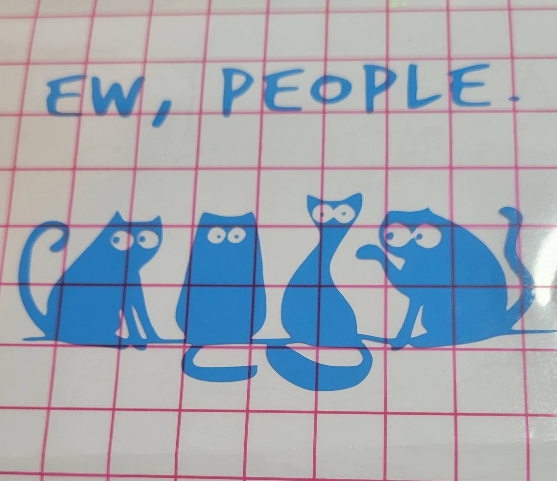 Ew People Cat Decal Vinyl Car Decal Window Decal Laptop - Etsy
