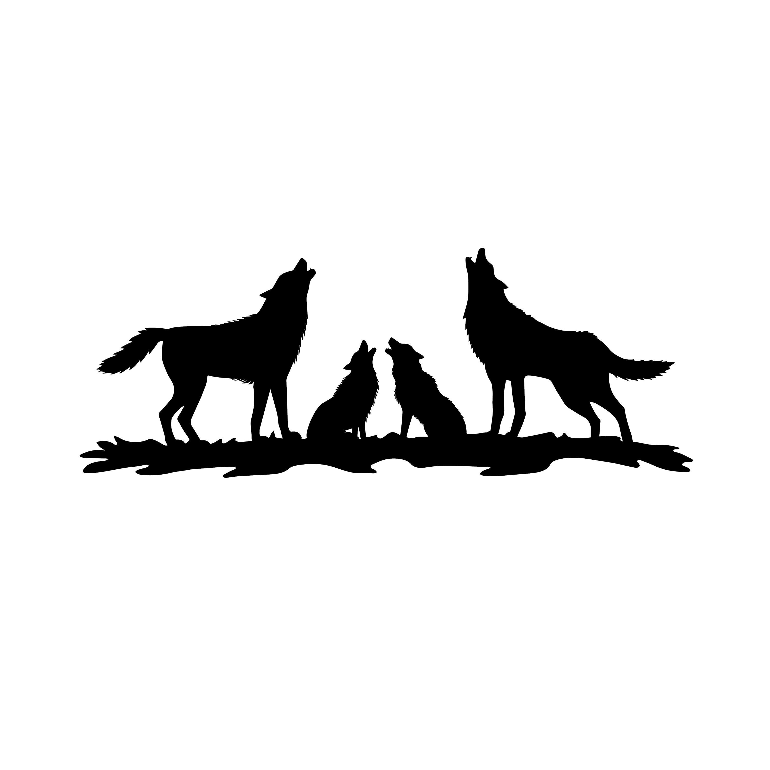 Wolf Family Decal | Vinyl Car Decal | Window Decal | Laptop Decal ...