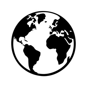 Earth Decal Vinyl Car Decal Window Decal Laptop Decal Vinyl Sticker - Etsy