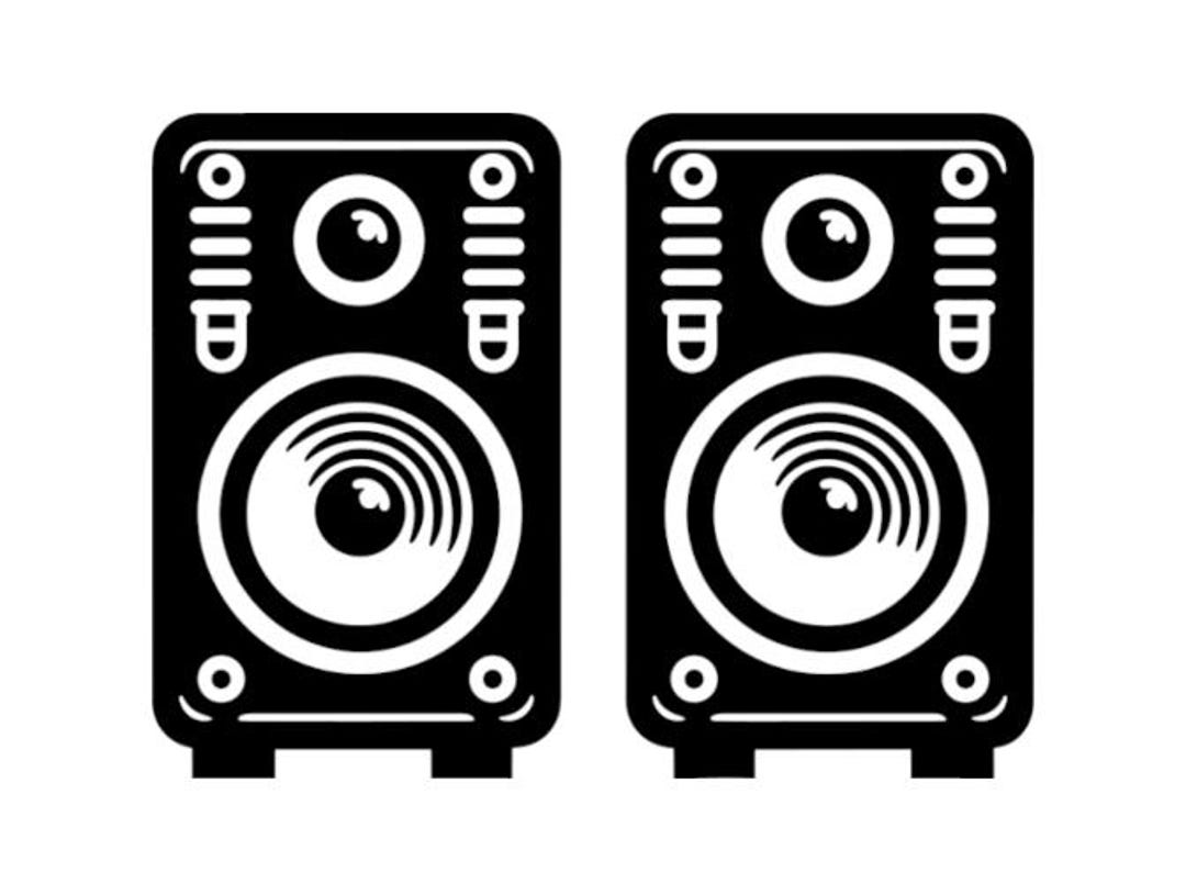Speakers Decal | Vinyl Car Decal | Window Decal | Laptop Decal | Vinyl ...