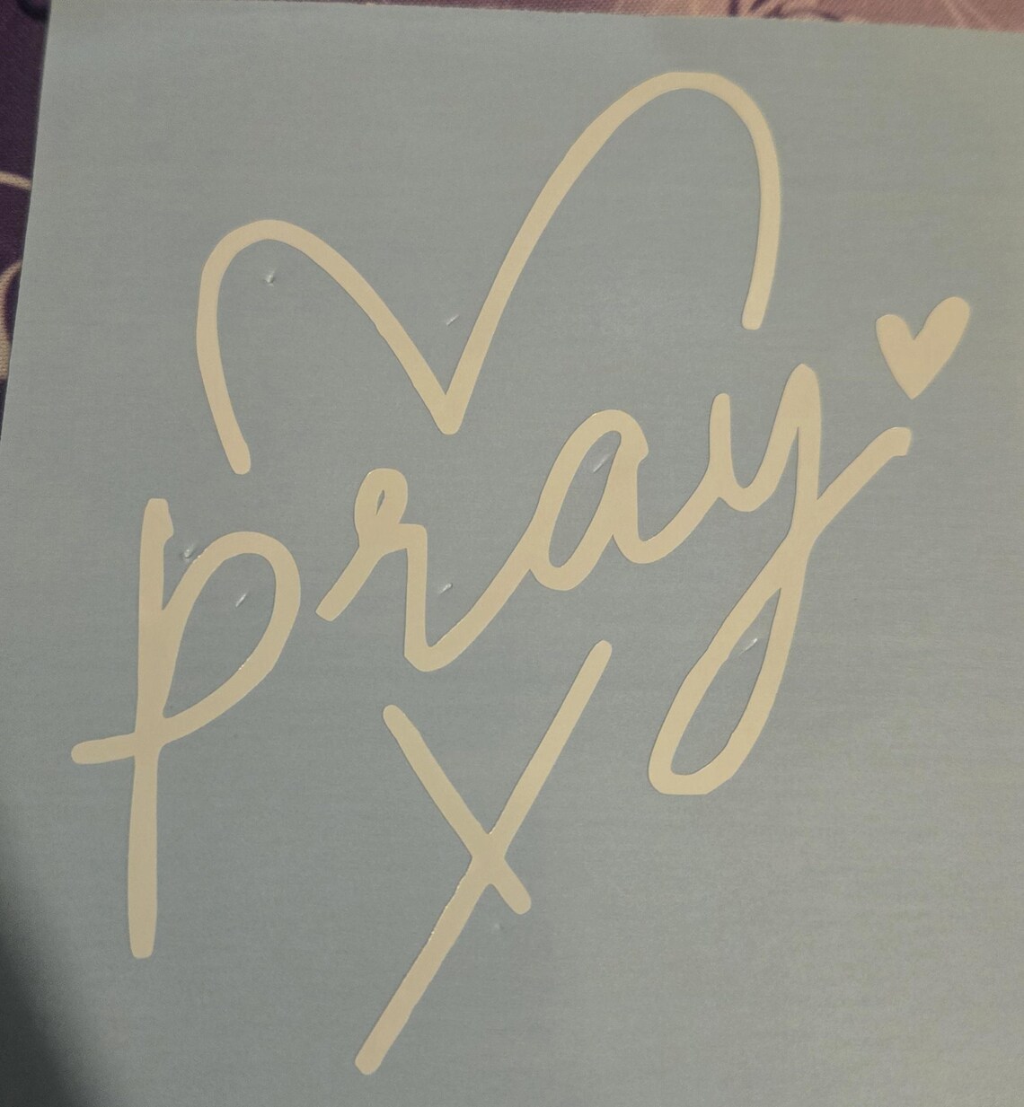 Pray Heart Decal | Vinyl Car Decal | Window Decal | Laptop Decal ...