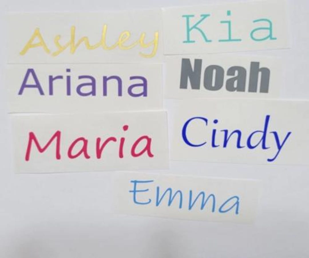 Custom Name Decal | Vinyl Car Decal | Window Decal | Laptop Decal ...