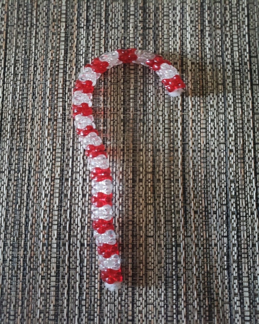 Beaded Candy Cane, Christmas Decoration, Christmas Tree Ornament - Etsy