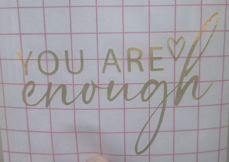 You Are Enough Decal | Vinyl Car Decal | Window Decal | Laptop Decal ...