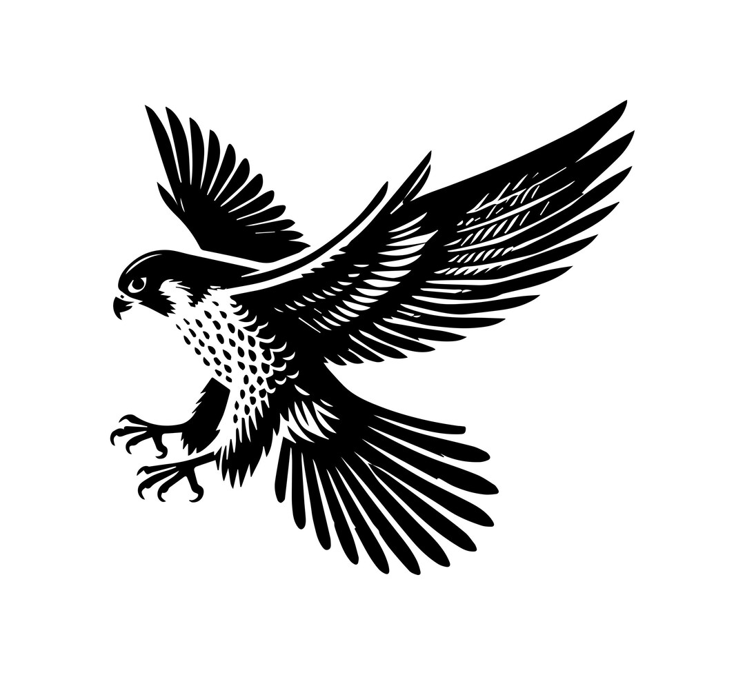 Peregrine Falcon Decal | Vinyl Car Decal | Window Decal | Laptop Decal ...