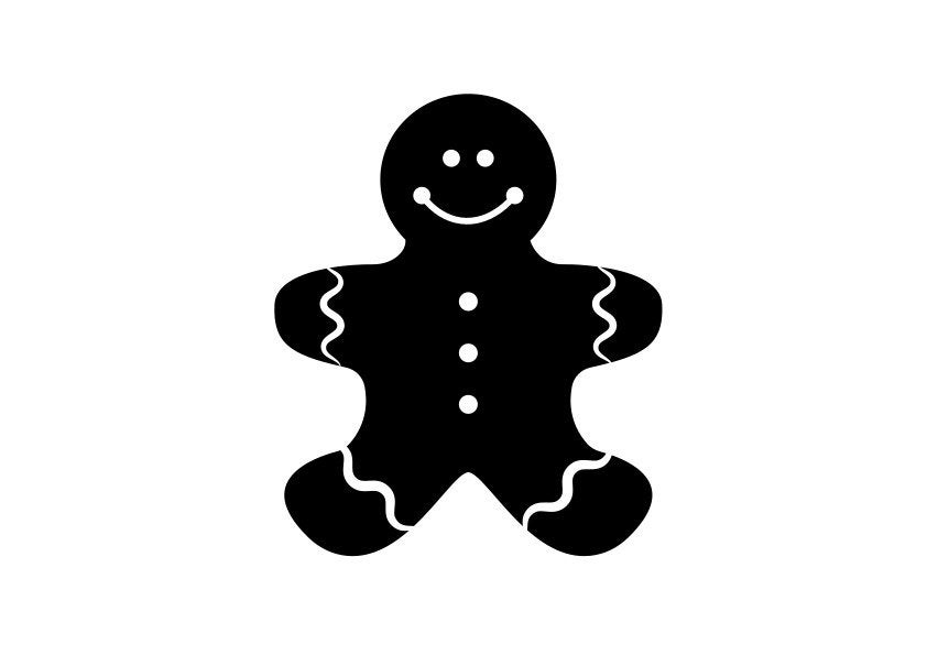 Gingerbread Man Decal Vinyl Car Decal Window Decal - Etsy