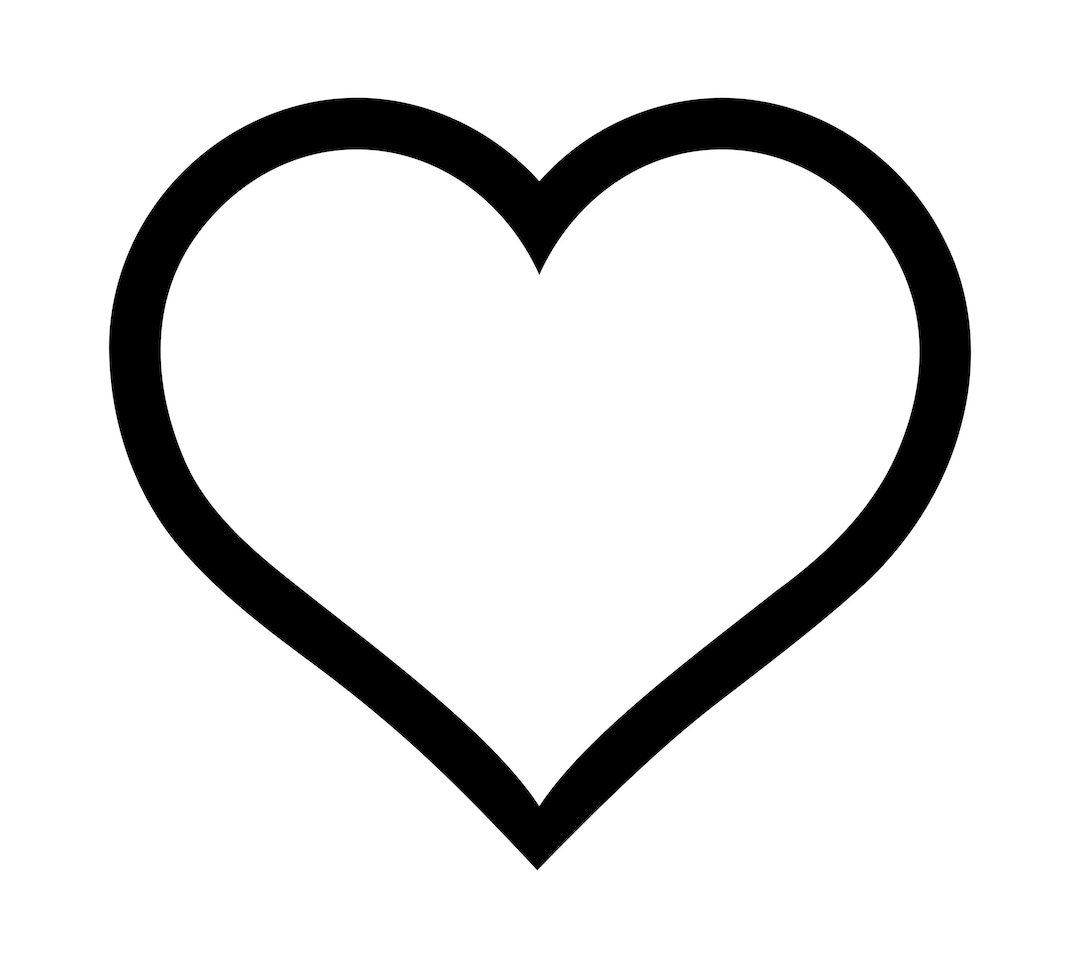 Heart Outline Decal | Vinyl Car Decal | Window Decal | Laptop Decal ...