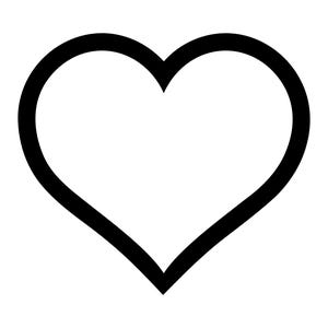 Heart Outline Decal | Vinyl Car Decal | Window Decal | Laptop Decal ...