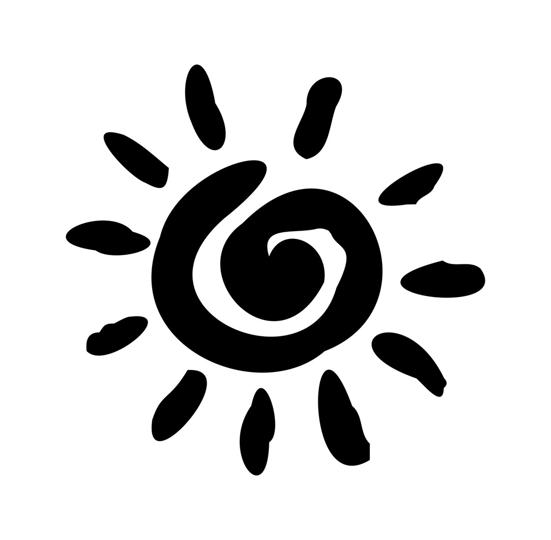 Spiral Sun Scribble Decal | Vinyl Car Decal | Window Decal | Laptop ...