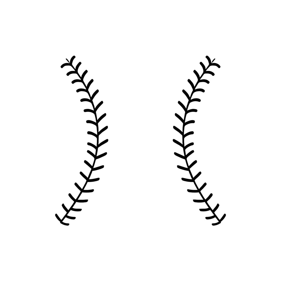 Baseball Stitches Decal | Vinyl Car Decal | Window Decal | Laptop Decal ...