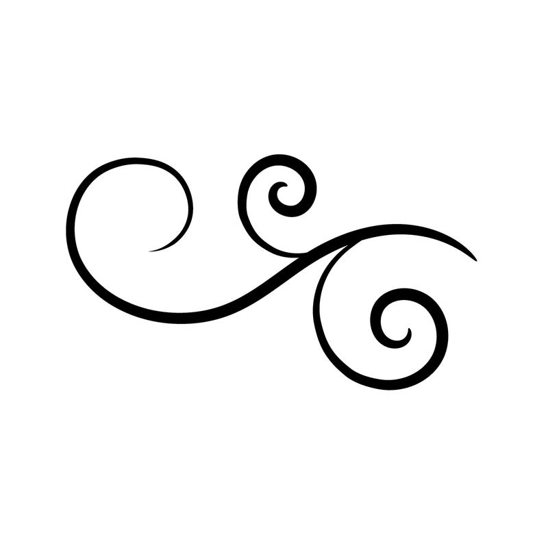 Swirl Vinyl Decal - Etsy