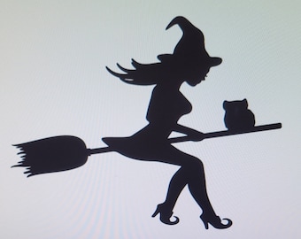 Witch Decal Vinyl Car Decal Window Decal Laptop Decal - Etsy