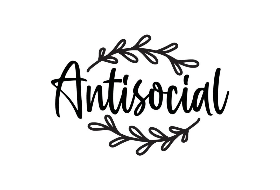 Antisocial Decal | Vinyl Car Decal | Window Decal | Laptop Decal ...