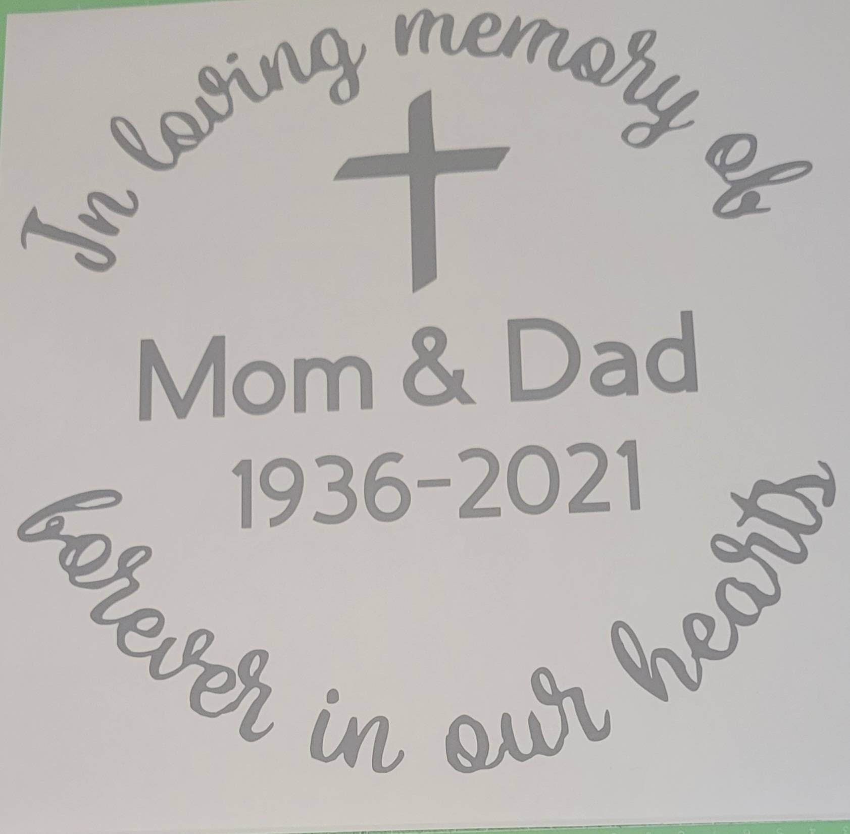 In Loving Memory Of, Forever in Our Hearts | Personalized Memorial ...