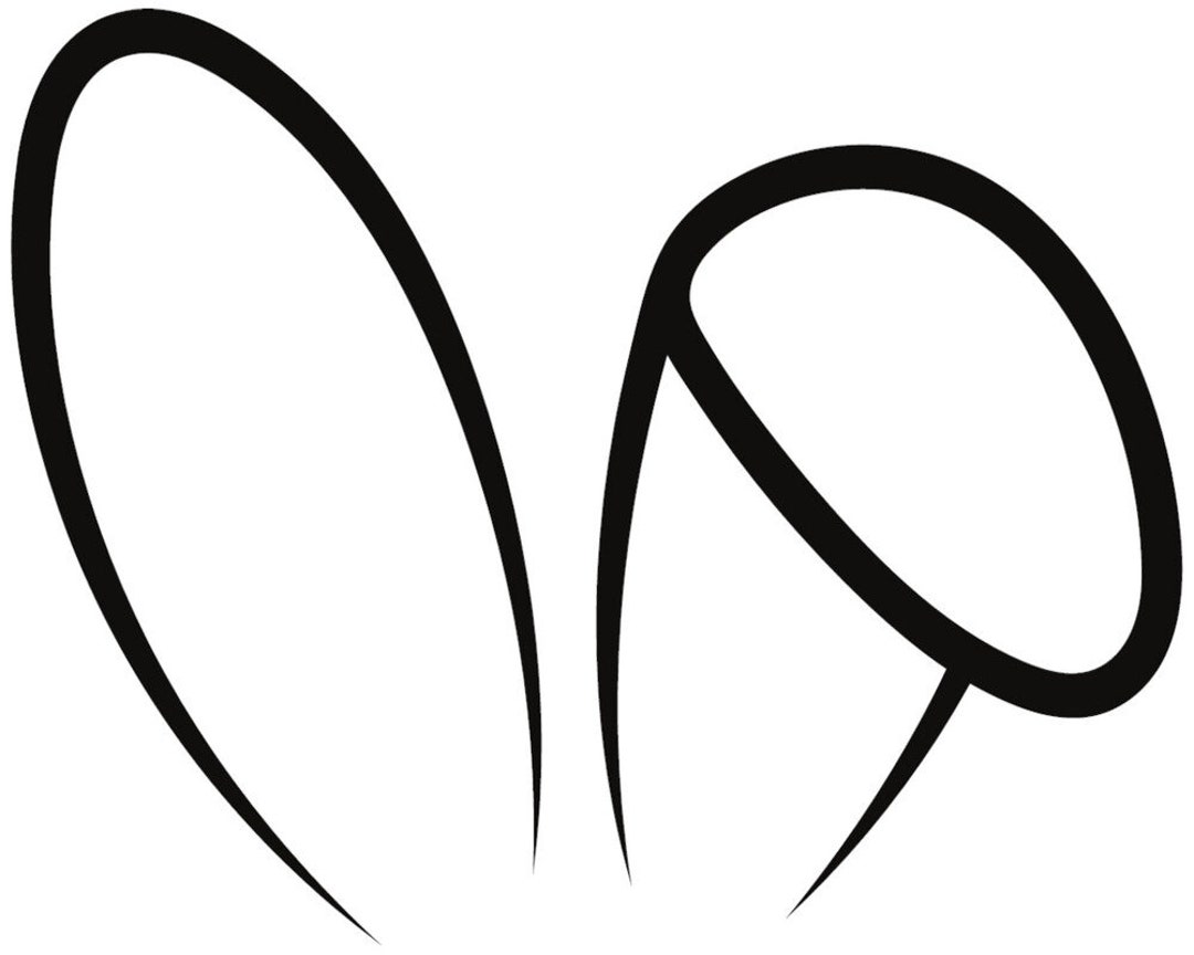 Bunny Ears Decal | Vinyl Car Decal | Window Decal | Laptop Decal ...