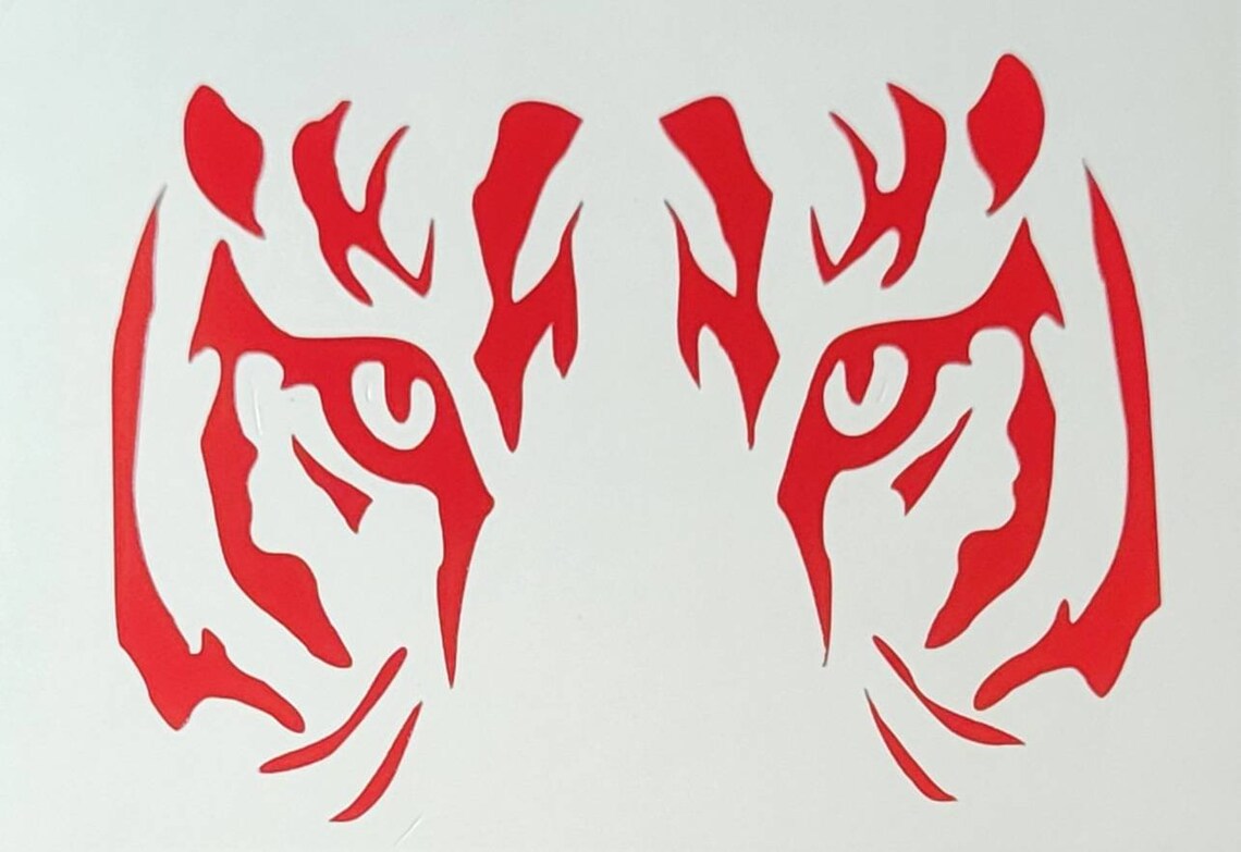Tiger Face Decal | Vinyl Car Decal | Window Decal | Laptop Decal ...