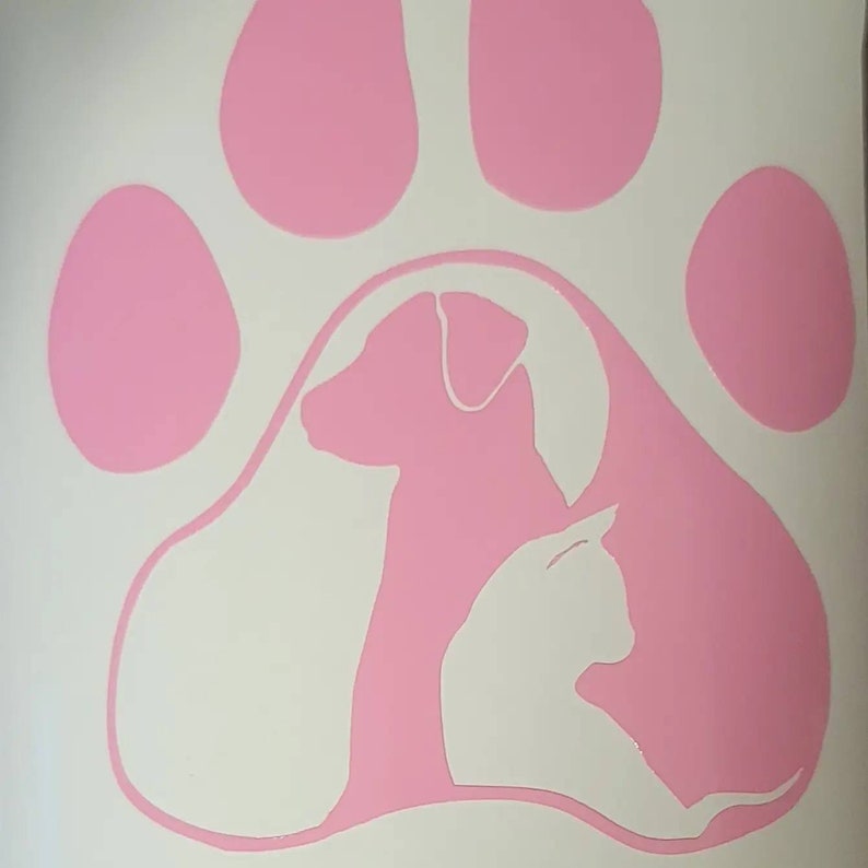 Cat and Dog Decal | Vinyl Car Decal | Window Decal | Laptop Decal ...