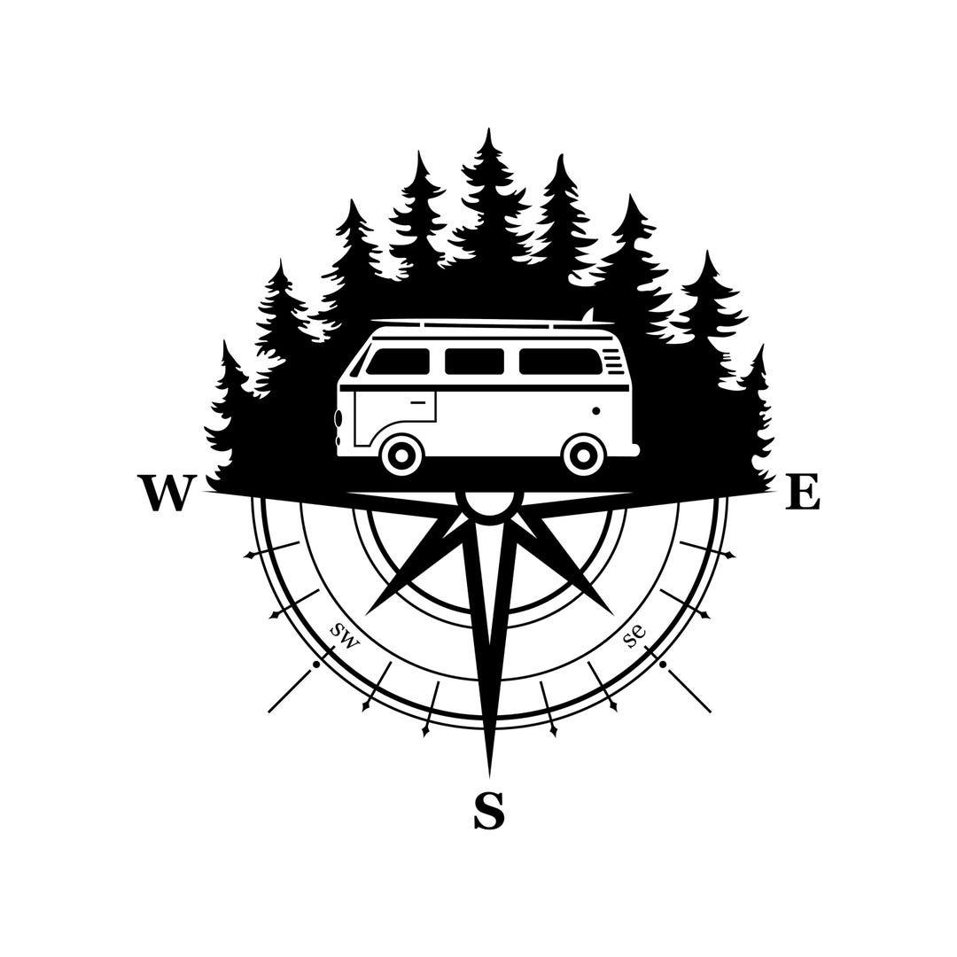 Compass RV Camper Decal Vinyl Car Decal Window Decal Laptop Decal Vinyl ...
