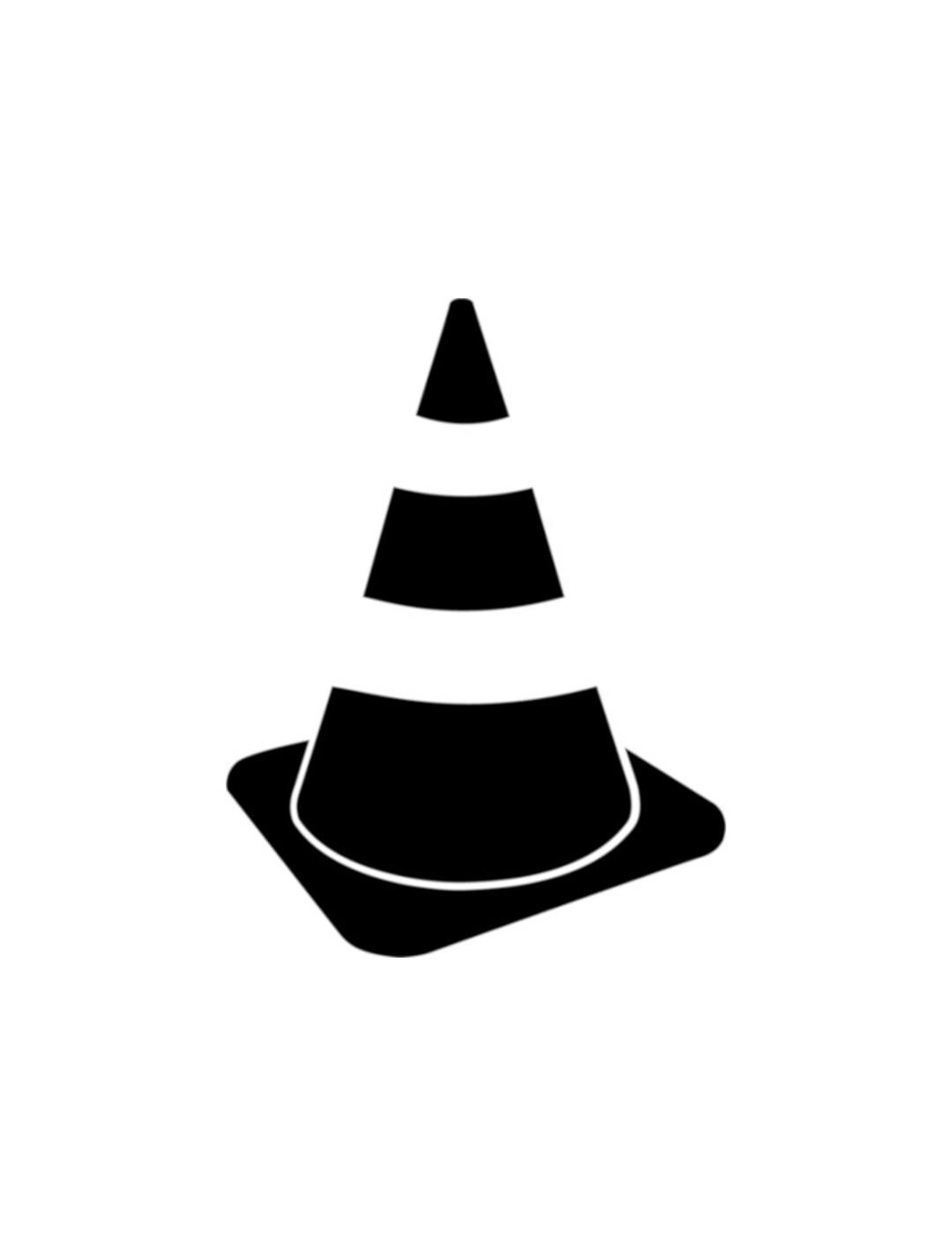 Construction Traffic Cone Decal | Vinyl Car Decal | Window Decal ...