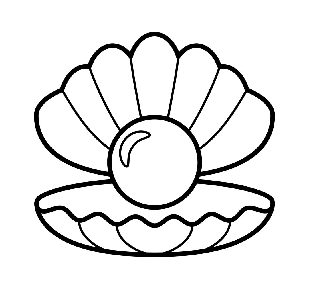 Pearl Clam Decal Vinyl Car Decal Window Decal Laptop Decal Vinyl ...