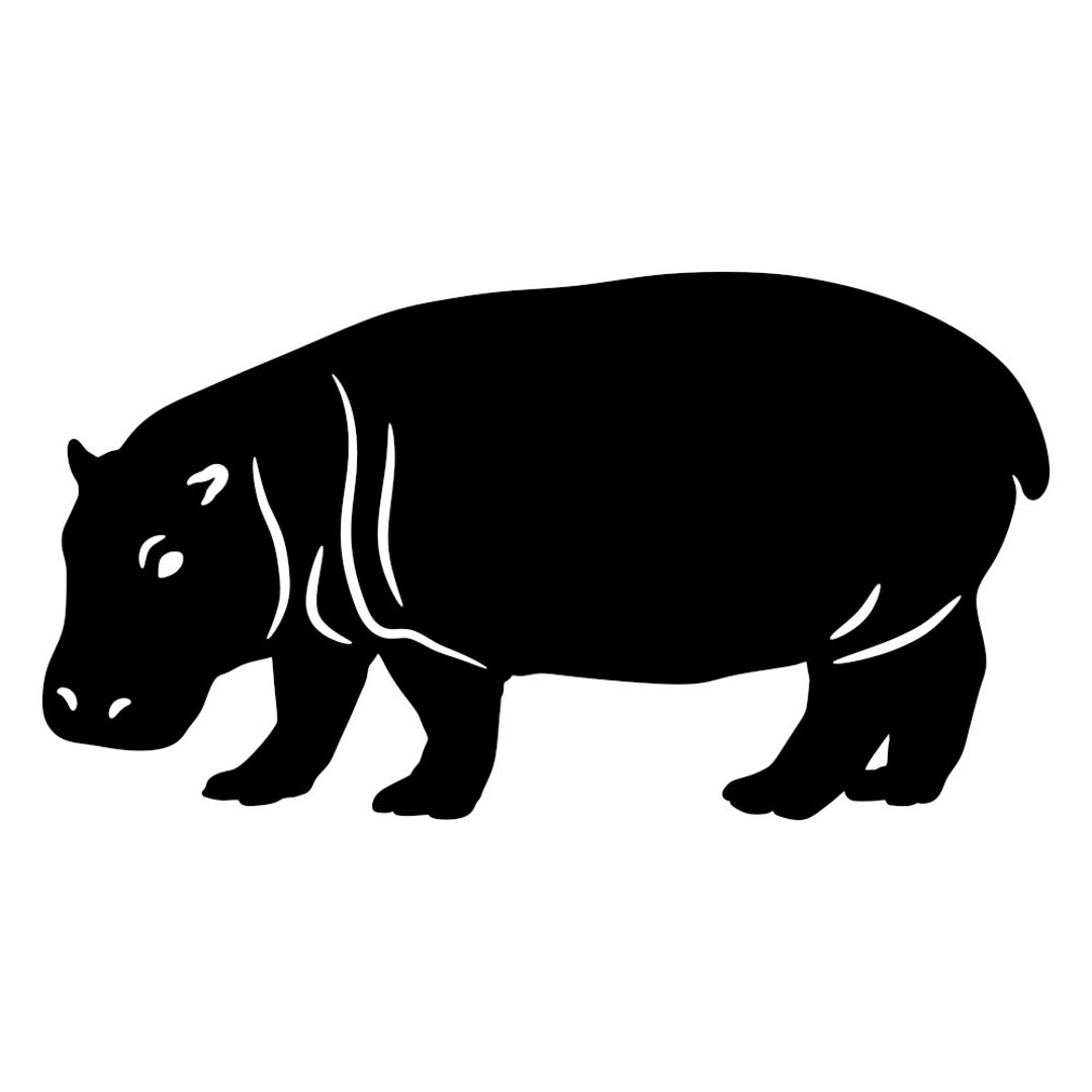 Hippo Decal | Vinyl Car Decal | Window Decal | Laptop Decal | Vinyl ...