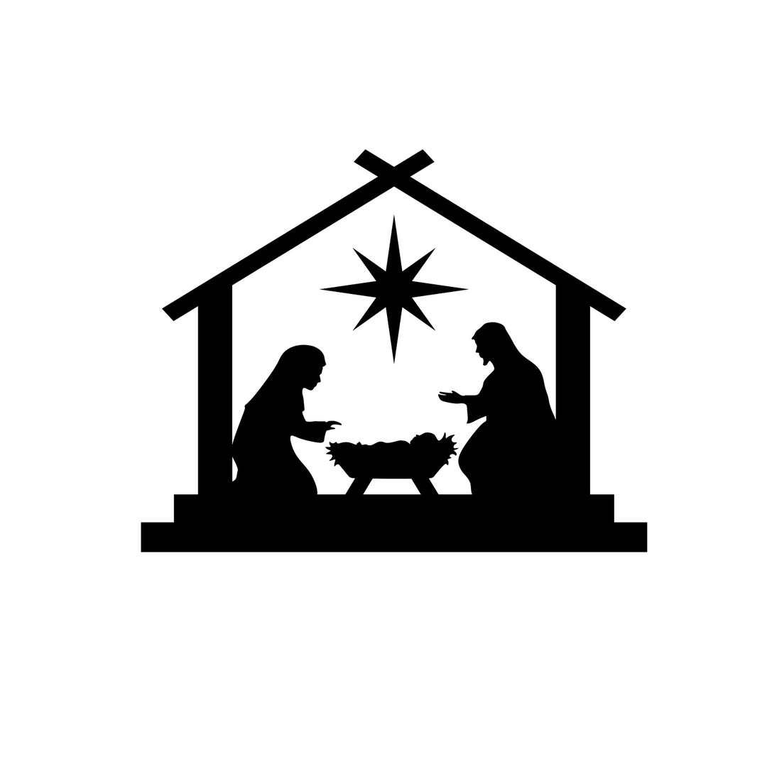Nativity Scene Decal | Vinyl Car Decal | Window Decal | Laptop Decal ...