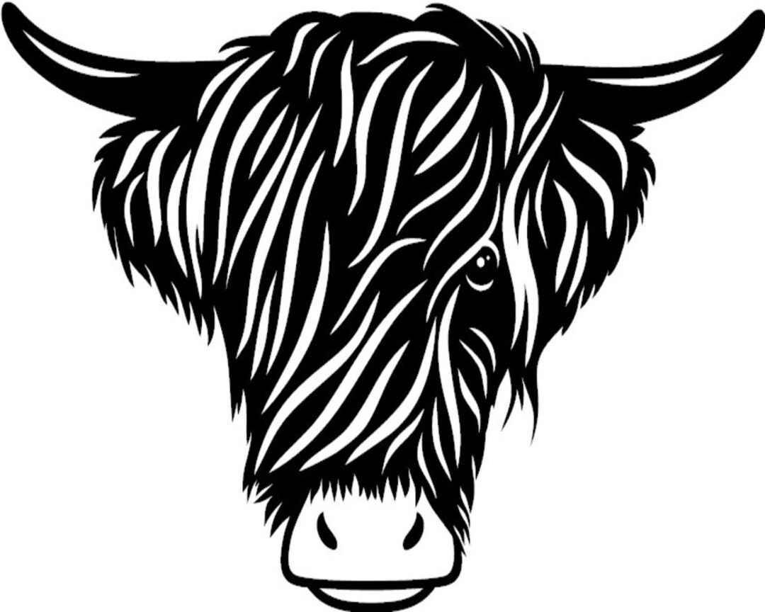 Highland Cow Decal | Vinyl Car Decal | Window Decal | Laptop Decal ...