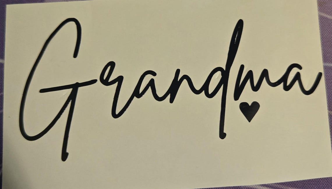 Grandma Decal | Vinyl Car Decal | Window Decal | Laptop Decal | Vinyl ...