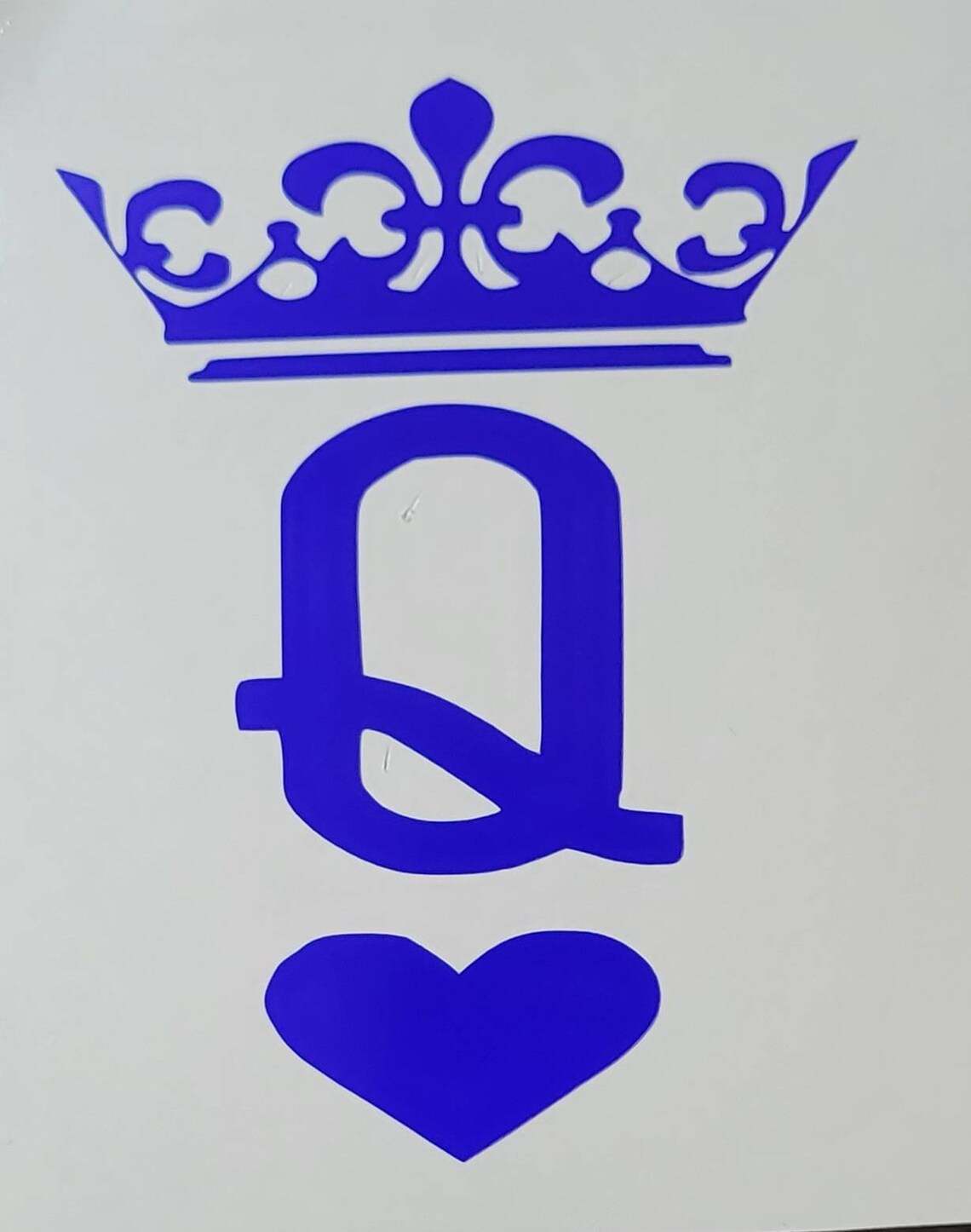 Queen of Hearts Crown Decal Vinyl Car Decal Window Decal - Etsy